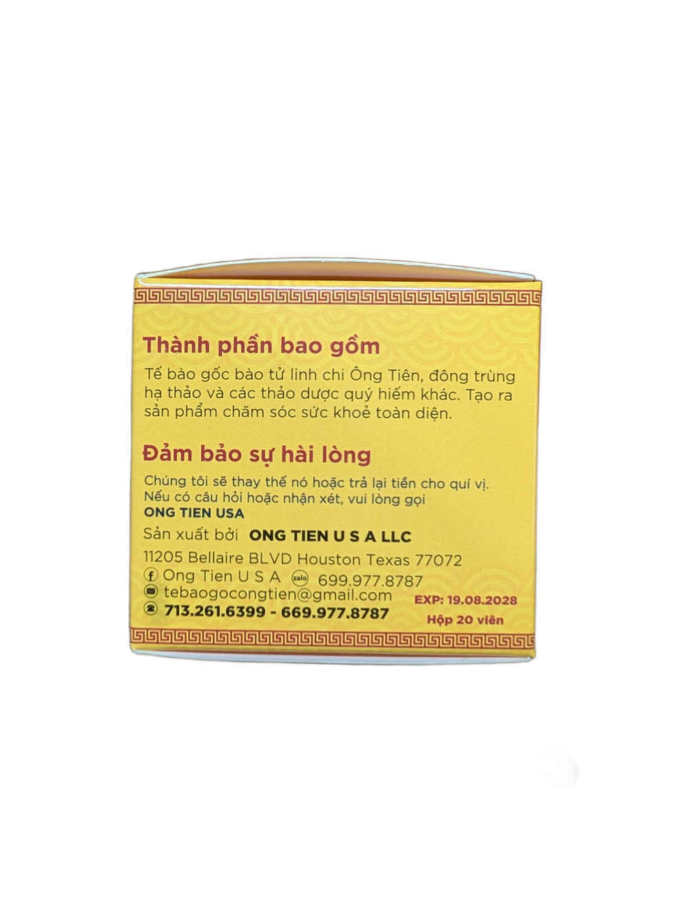 Sâm Tăng Lực, Energy Pill – Ong Tien Linh Chi